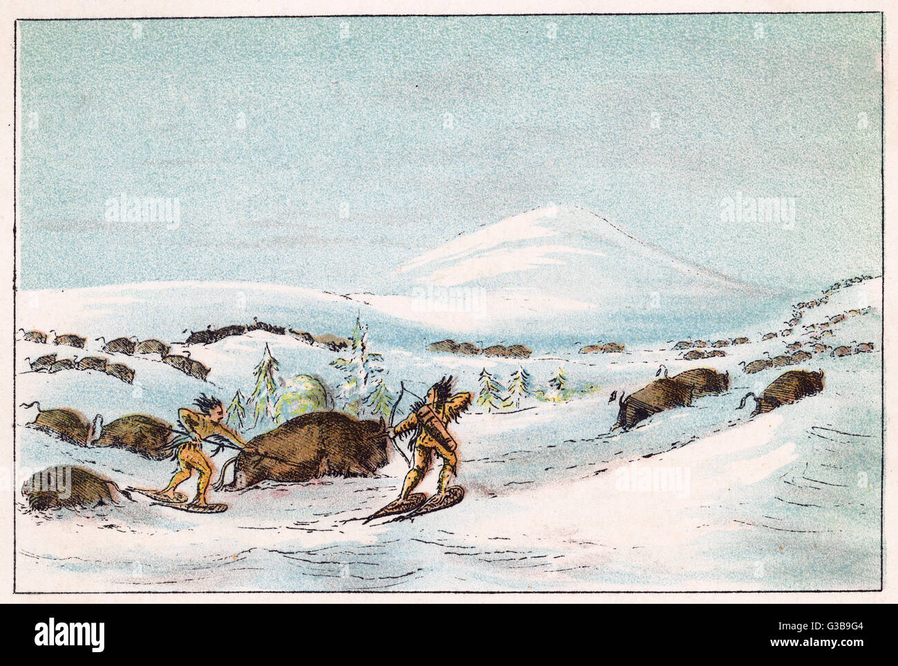 Sioux buffalo hunting hi-res stock photography and images - Alamy