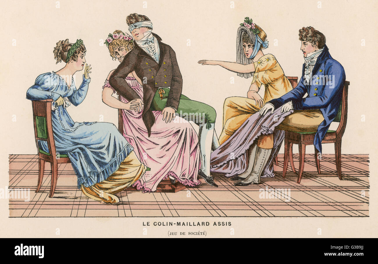 BLIND MAN'S BUFF/FRENCH Stock Photo - Alamy