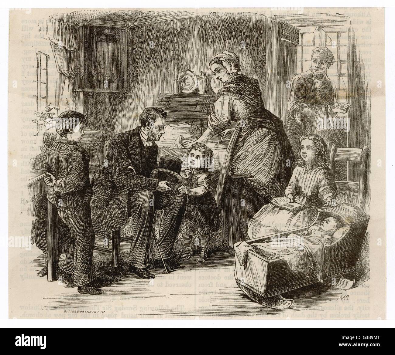 PRIEST VISITS VILLAGERS Stock Photo - Alamy