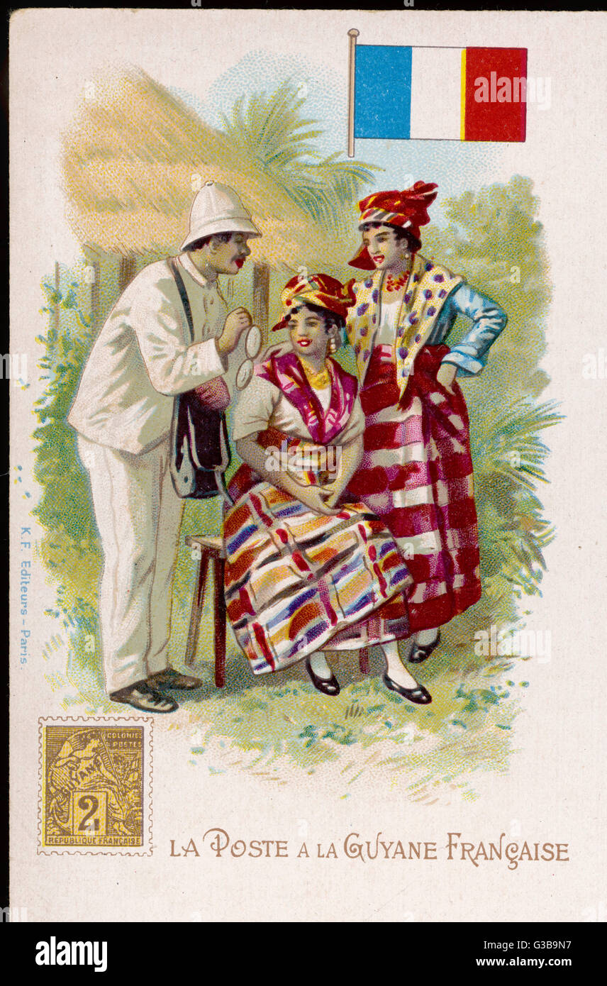 Racial Types - Guyana - Postman Stock Photo - Alamy