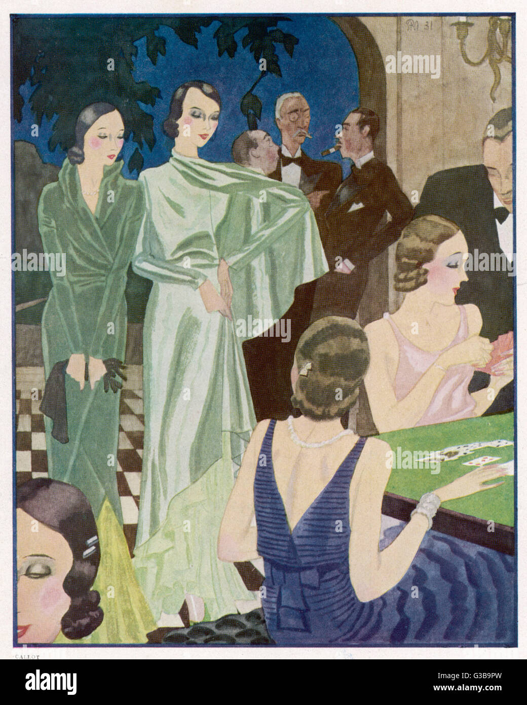 ELEGANT CARD PARTY Stock Photo - Alamy