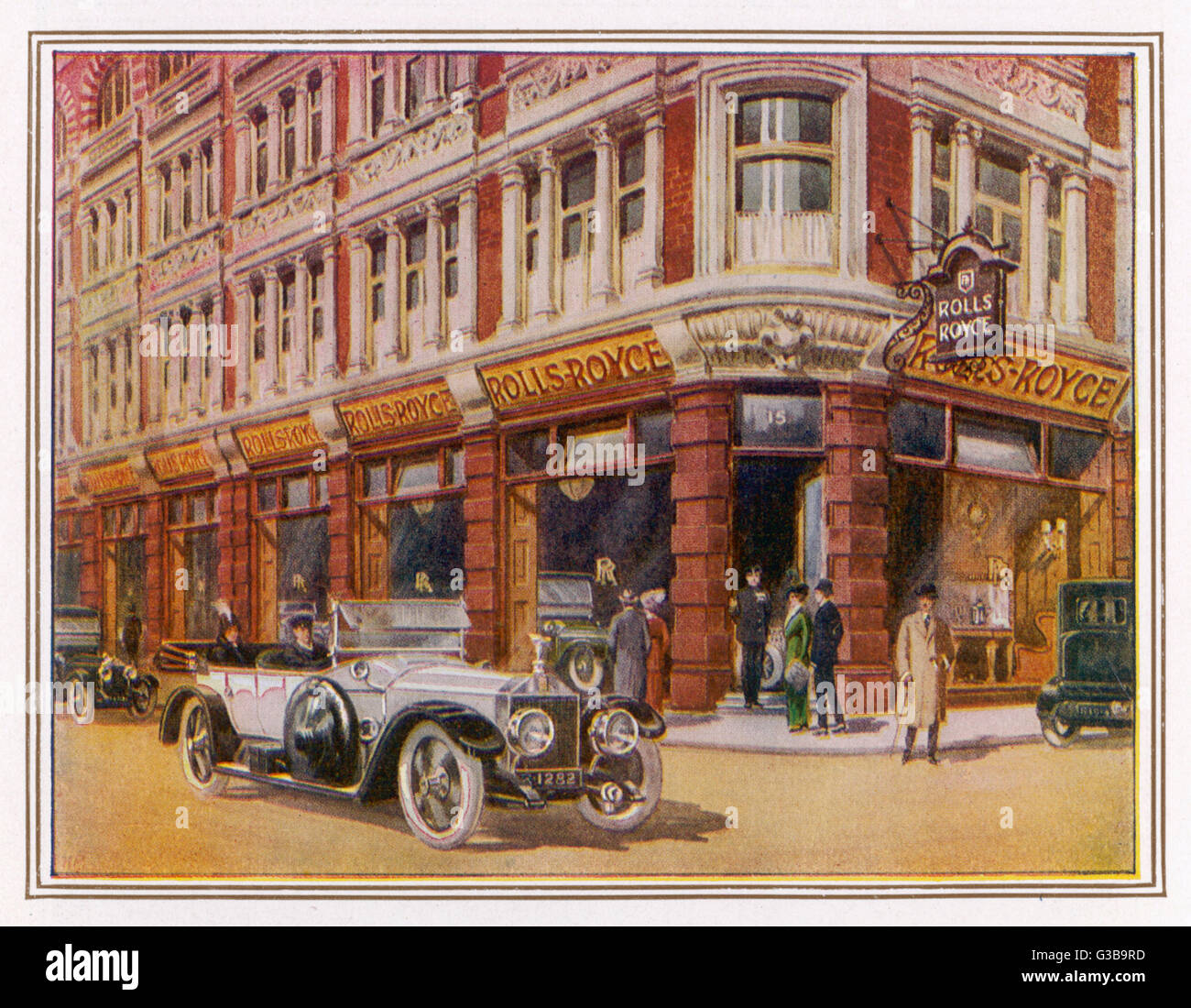 Conduit Street, Mayfair, showing the Rolls Royce showroom Date: circa ...