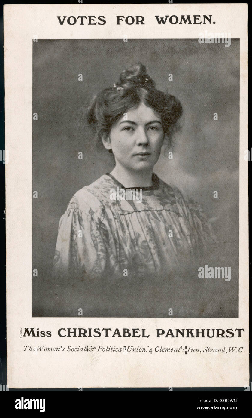Studio portrait christabel pankhurst date hi-res stock photography and ...