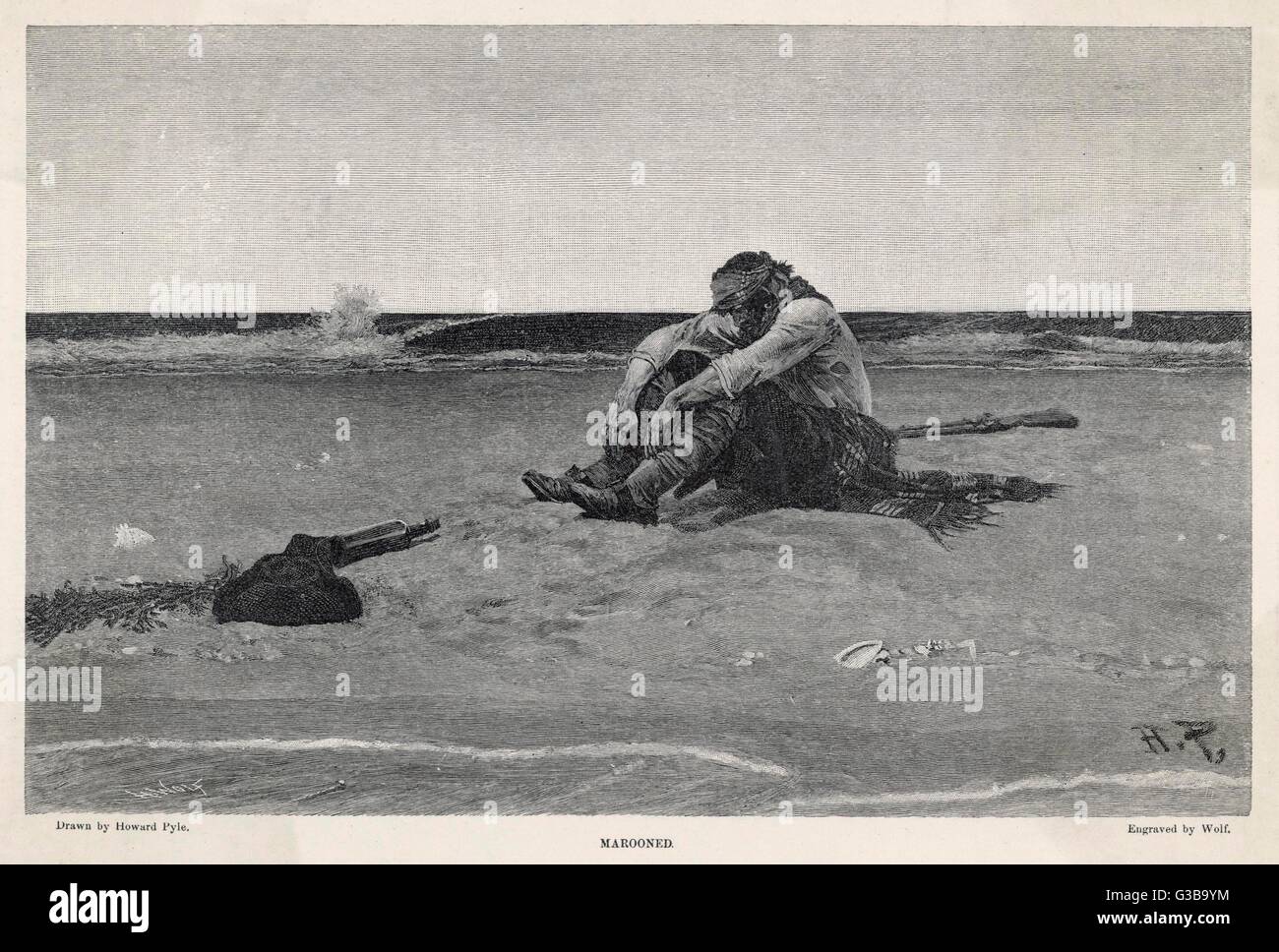 A pirate is dumped by his companions on a desolate shore - something ...