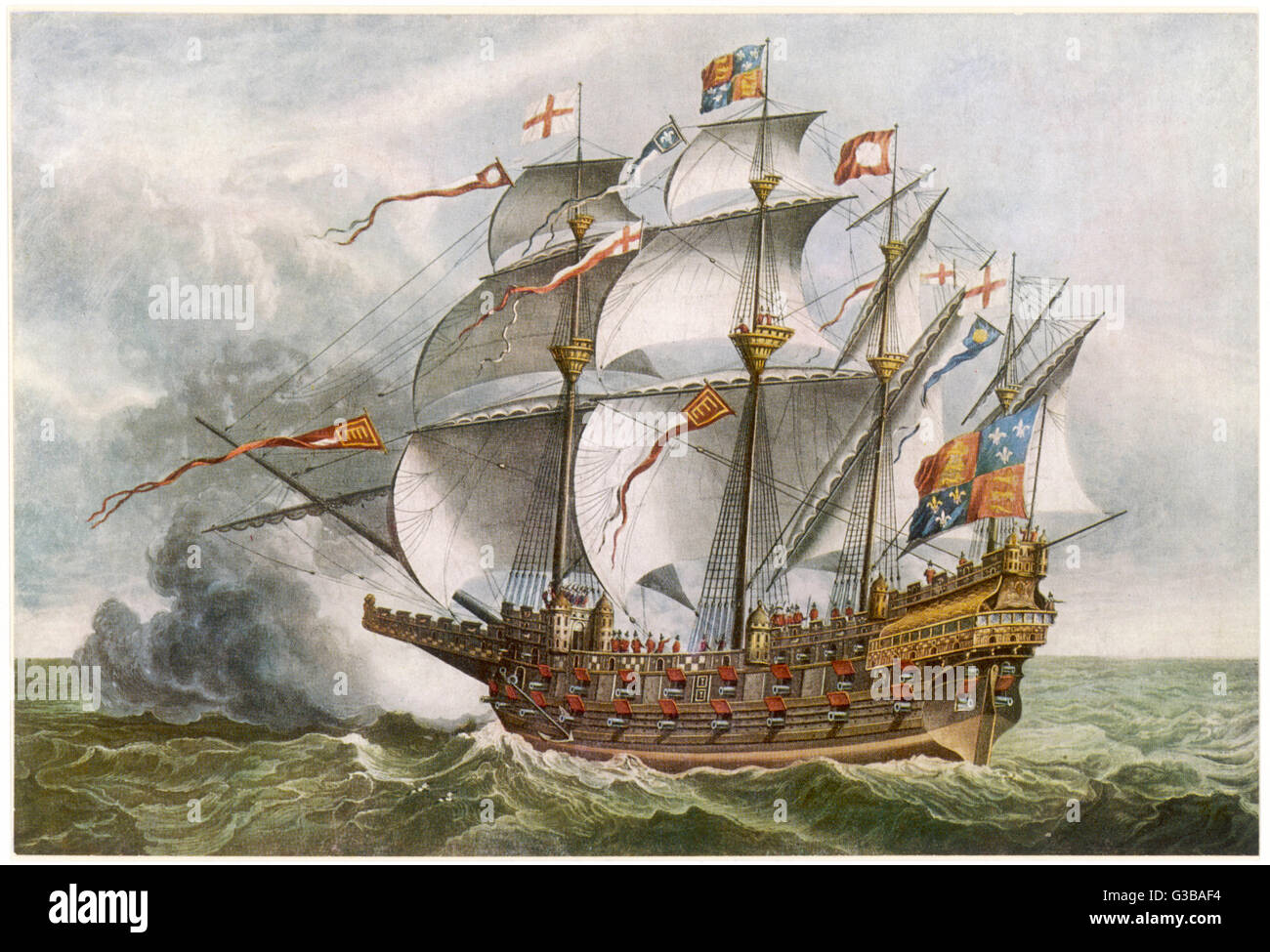 Deptford-built warship in the carrack style : she is the largest ...