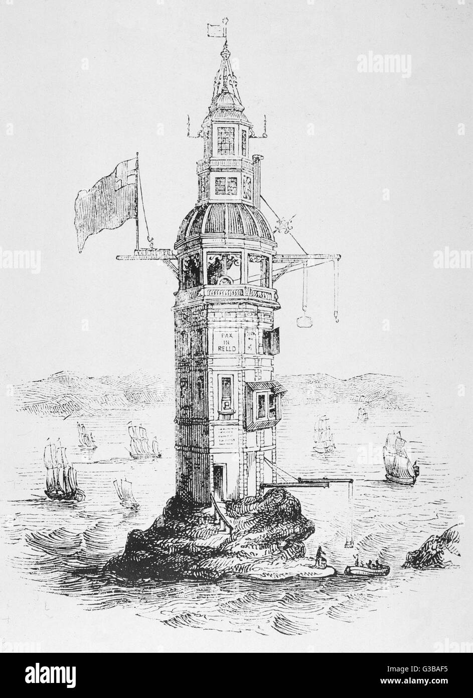 Eddystone lighthouses hi-res stock photography and images - Alamy