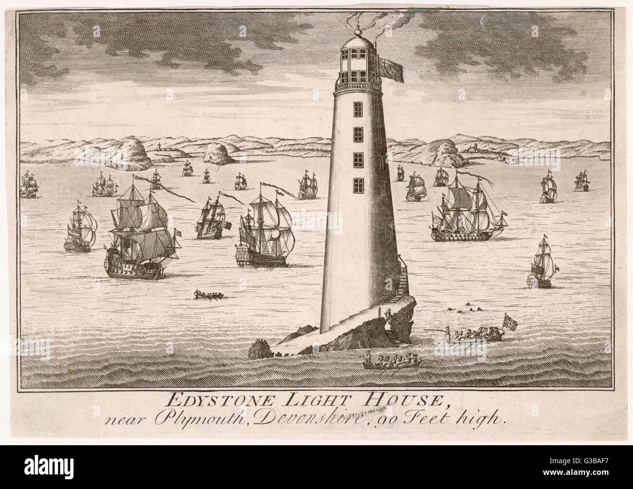 Eddystone lighthouses hi-res stock photography and images - Alamy