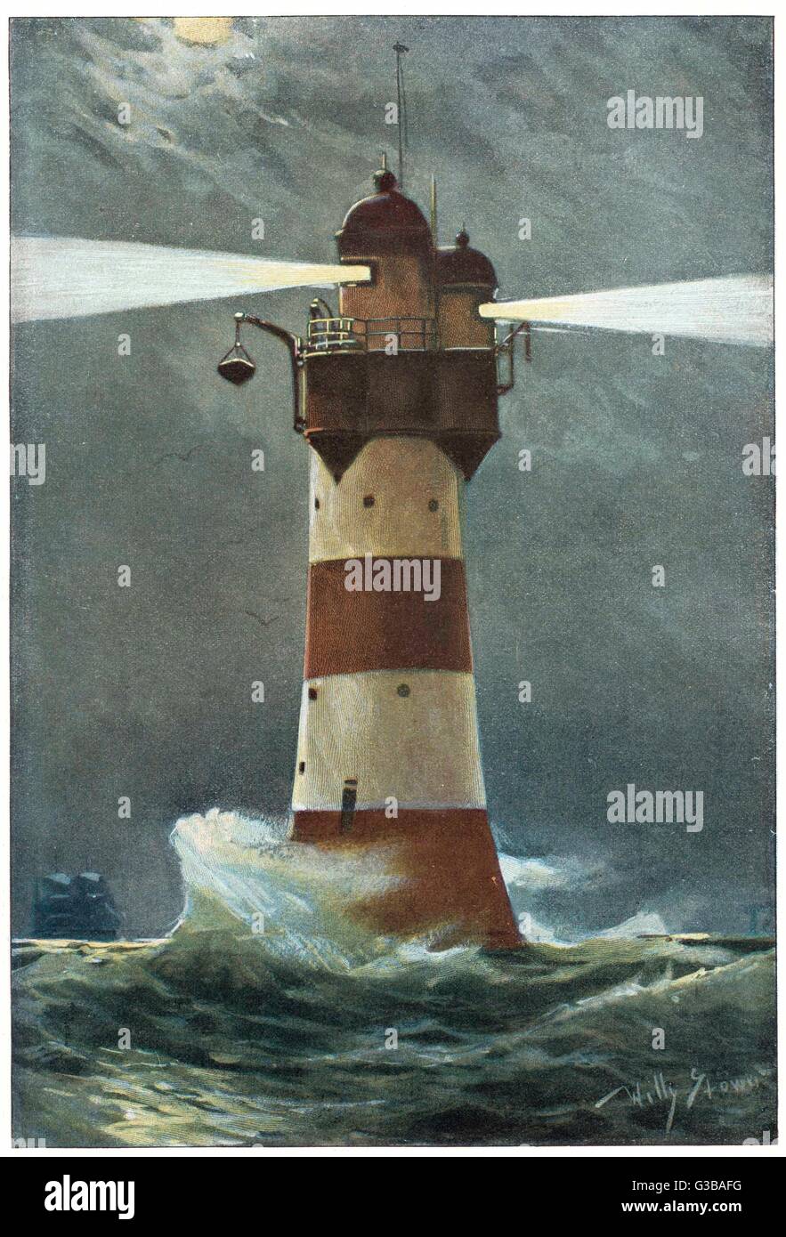 Roten Sande Lighthouse Stock Photo - Alamy