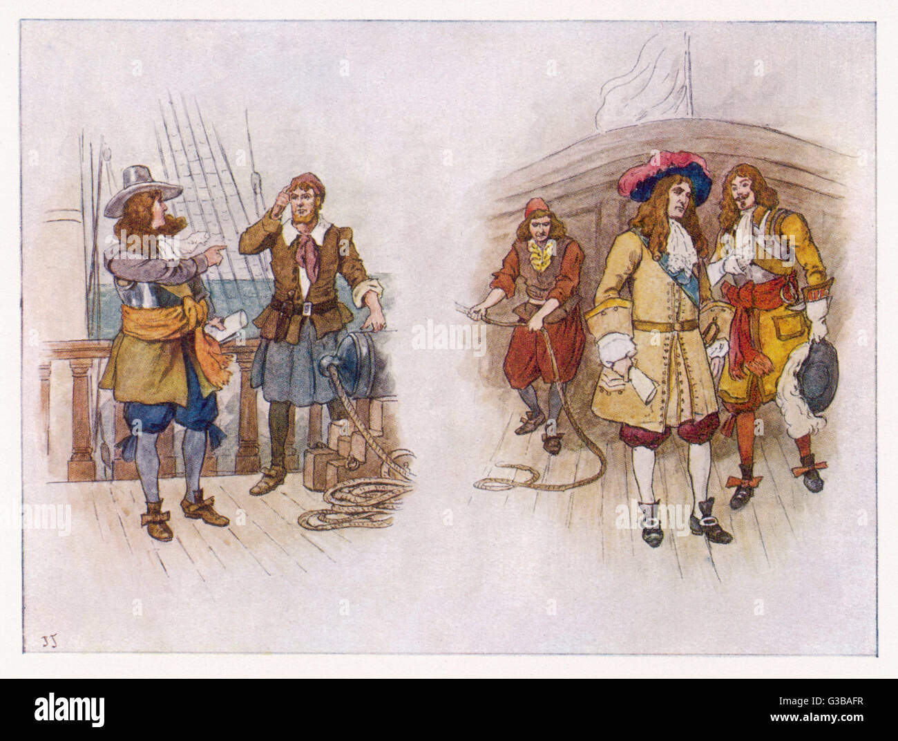 17th century Seamen Stock Photo - Alamy