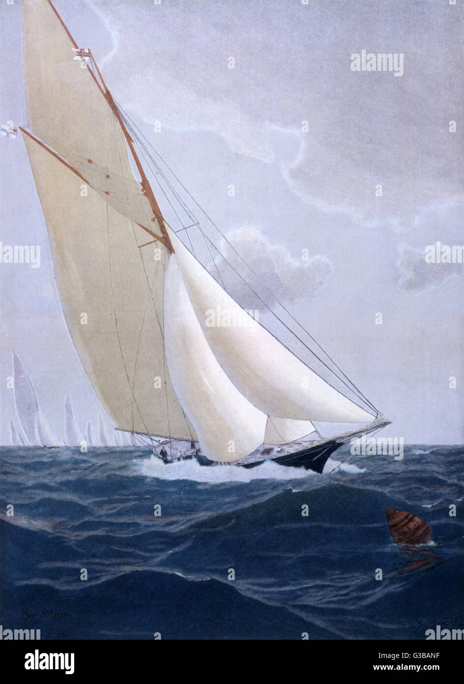 KAISER'S YACHT METEOR Stock Photo - Alamy