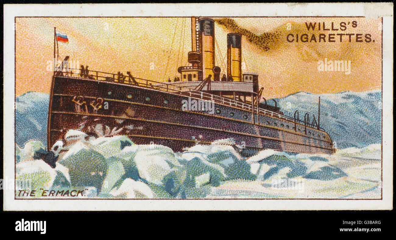 The Yermak - British-built Russian Icebreaker Ship Stock Photo - Alamy