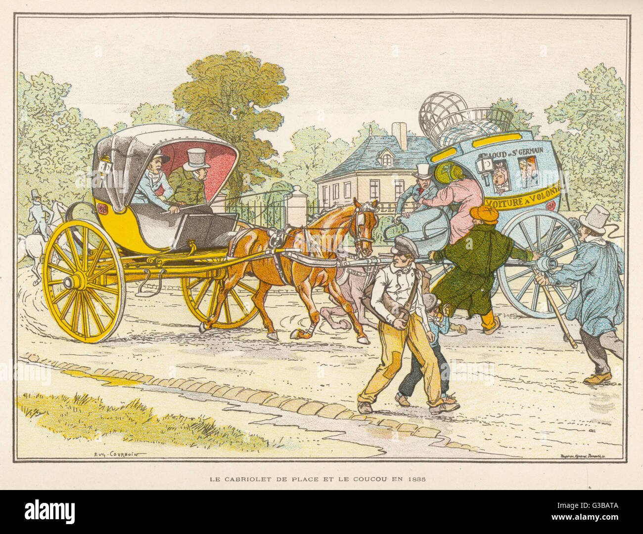 PARIS CABS 1835 Stock Photo - Alamy