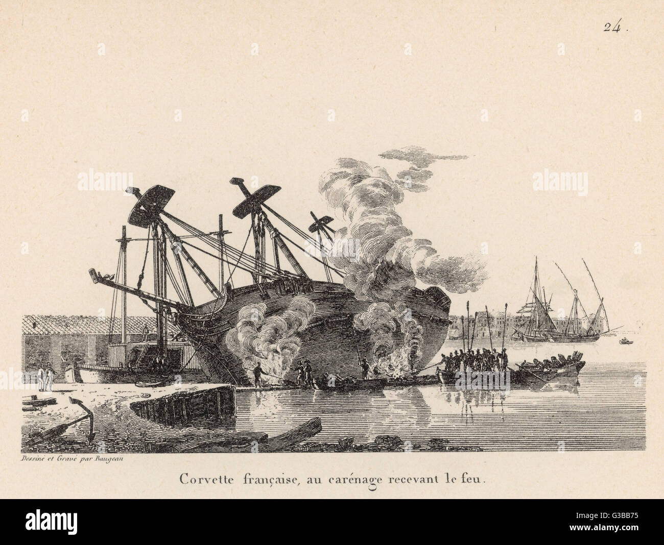 French ship 19th century hi-res stock photography and images - Alamy