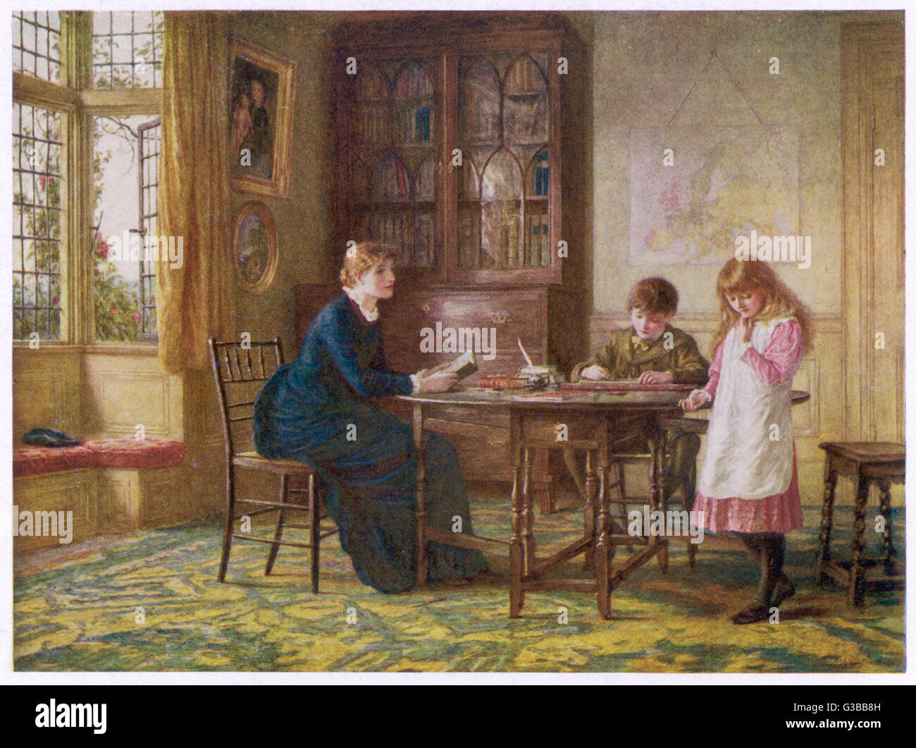 Governess 19th century hi-res stock photography and images - Alamy