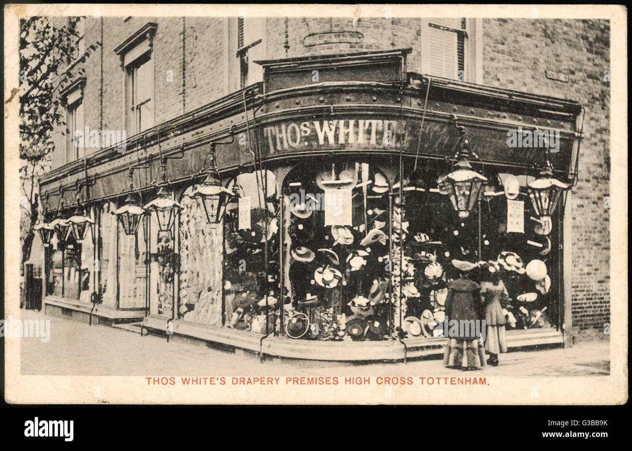 DRAPERY STORE PHOTO 1905 Stock Photo - Alamy