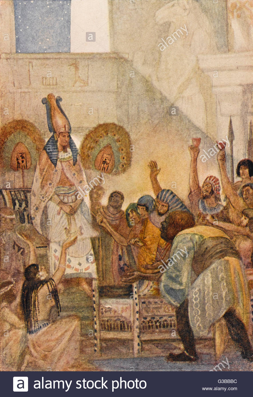 Osiris is tricked by his brother Seth into climbing into the chest ...