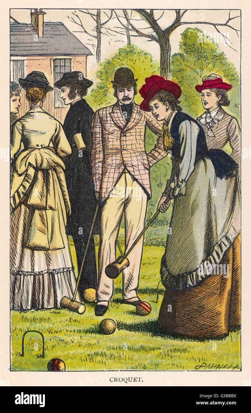 Croquet 19th century hi-res stock photography and images - Alamy