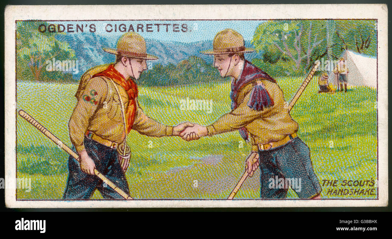 Scouts handshake hi-res stock photography and images - Alamy