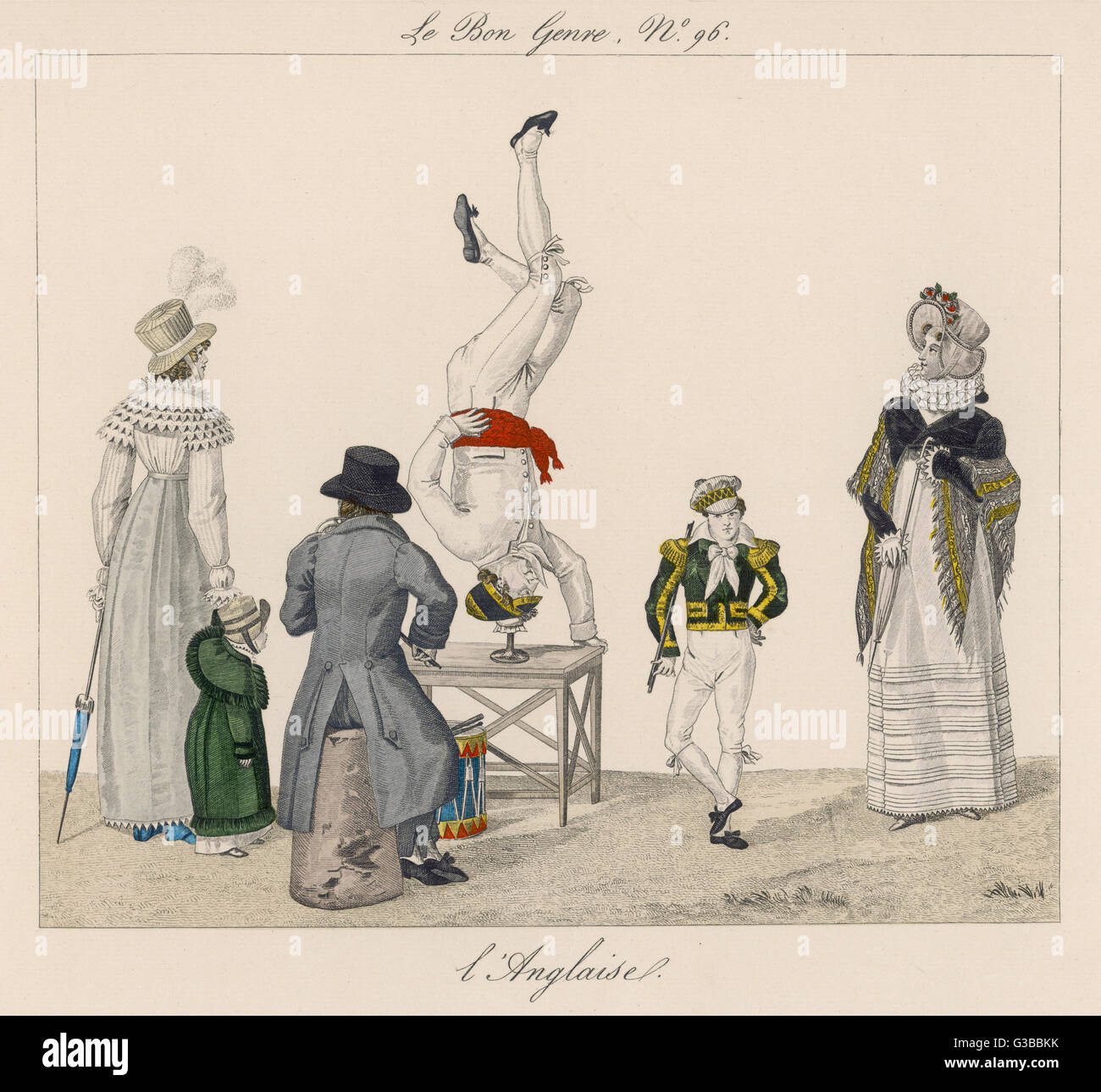 English Fashions circa 1815 Stock Photo - Alamy