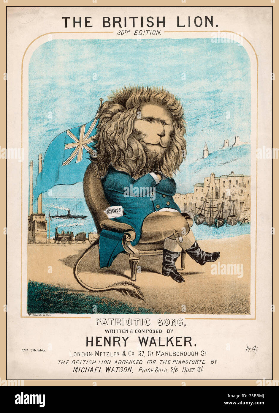 BRITISH LION SEATED Stock Photo - Alamy