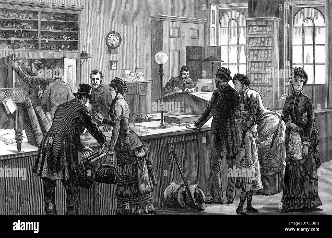 Lost Property Office, Metropolitan Police Department 1883 Stock Photo ...