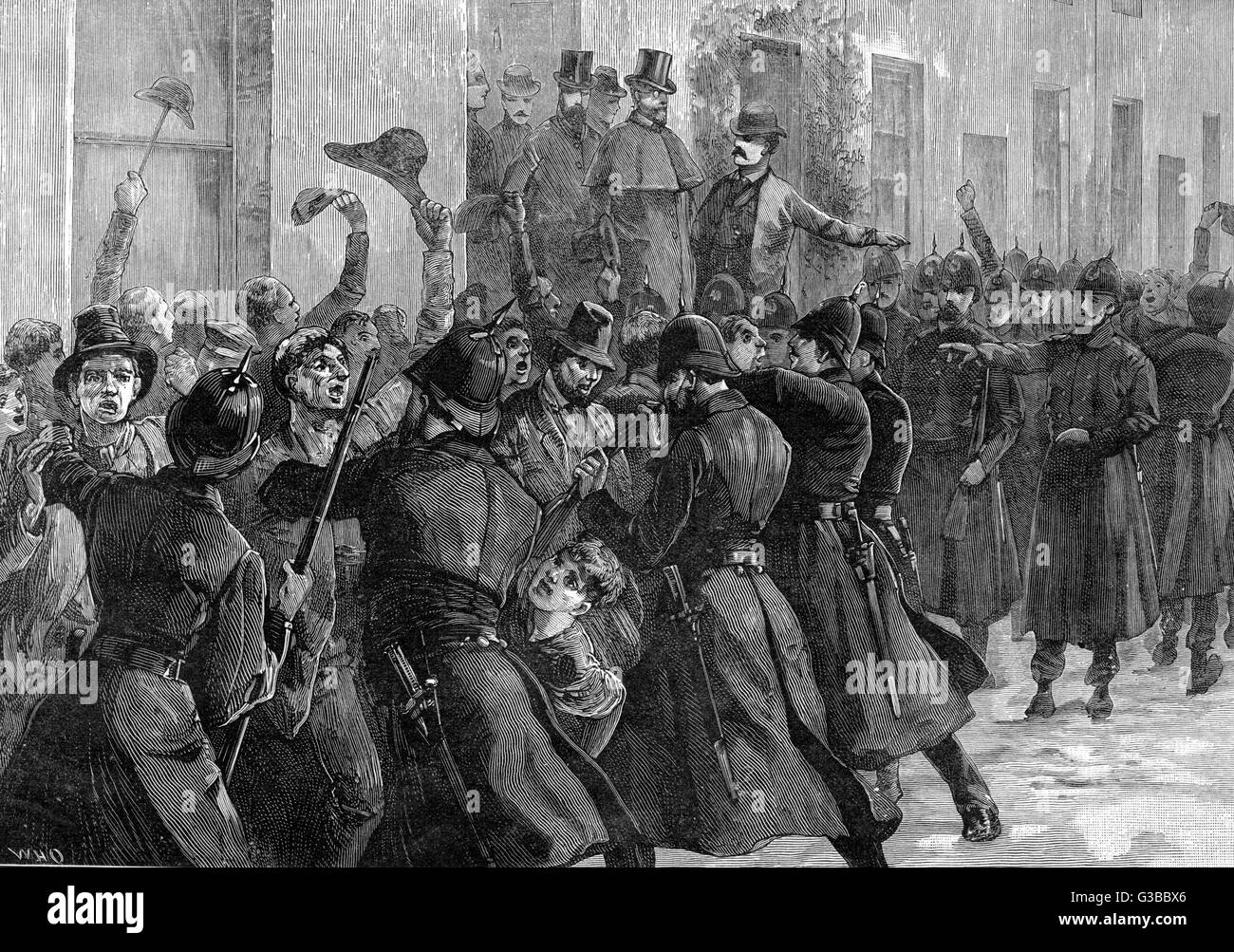 IRISH POLICE/CROWD SCENE Stock Photo - Alamy