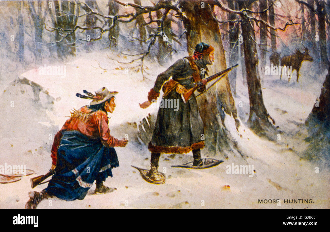 CANADIAN ELK HUNTERS Stock Photo - Alamy