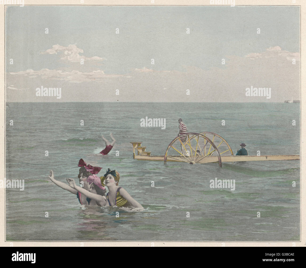 Diving Platform 1890s Stock Photo - Alamy