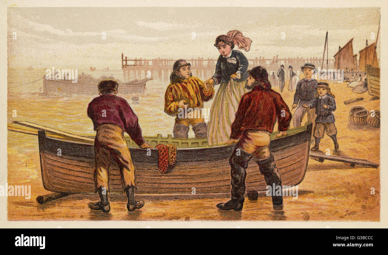 Embarking on Boat Trip Stock Photo - Alamy