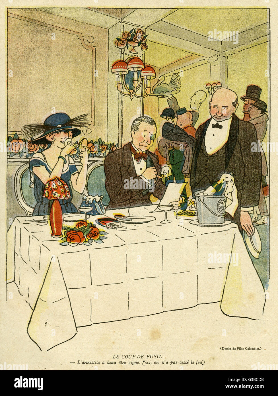 Cartoon, The final shot Stock Photo - Alamy