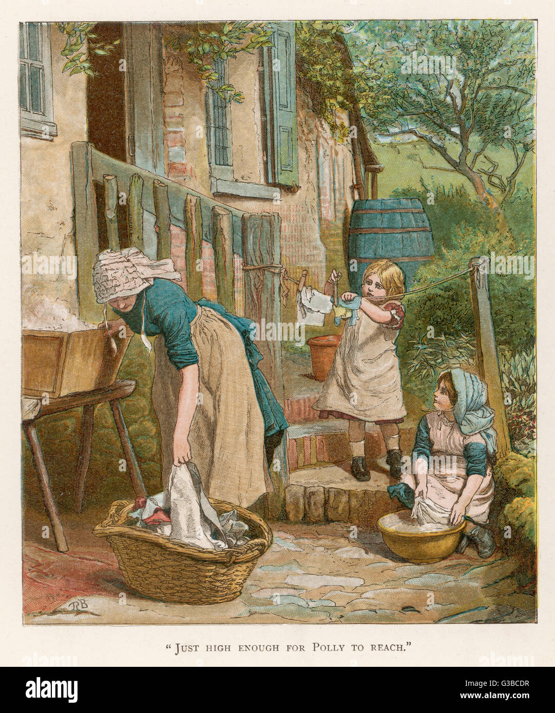 Children Wash Clothes Stock Photo - Alamy