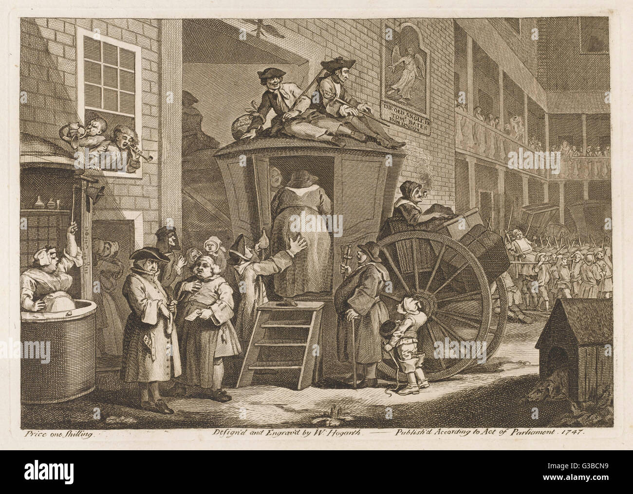 Country Inn Yard Stock Photo - Alamy