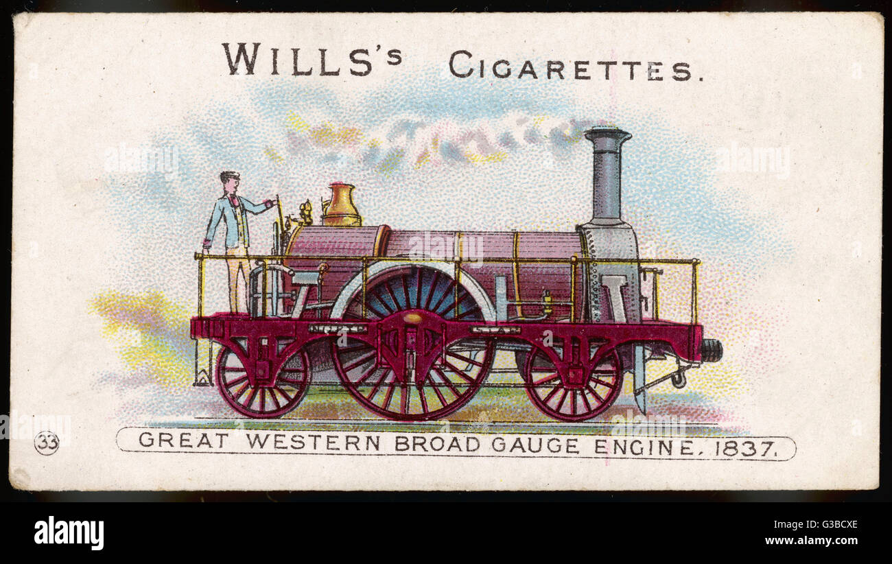 Gwr Broad Gauge Loco Stock Photo - Alamy