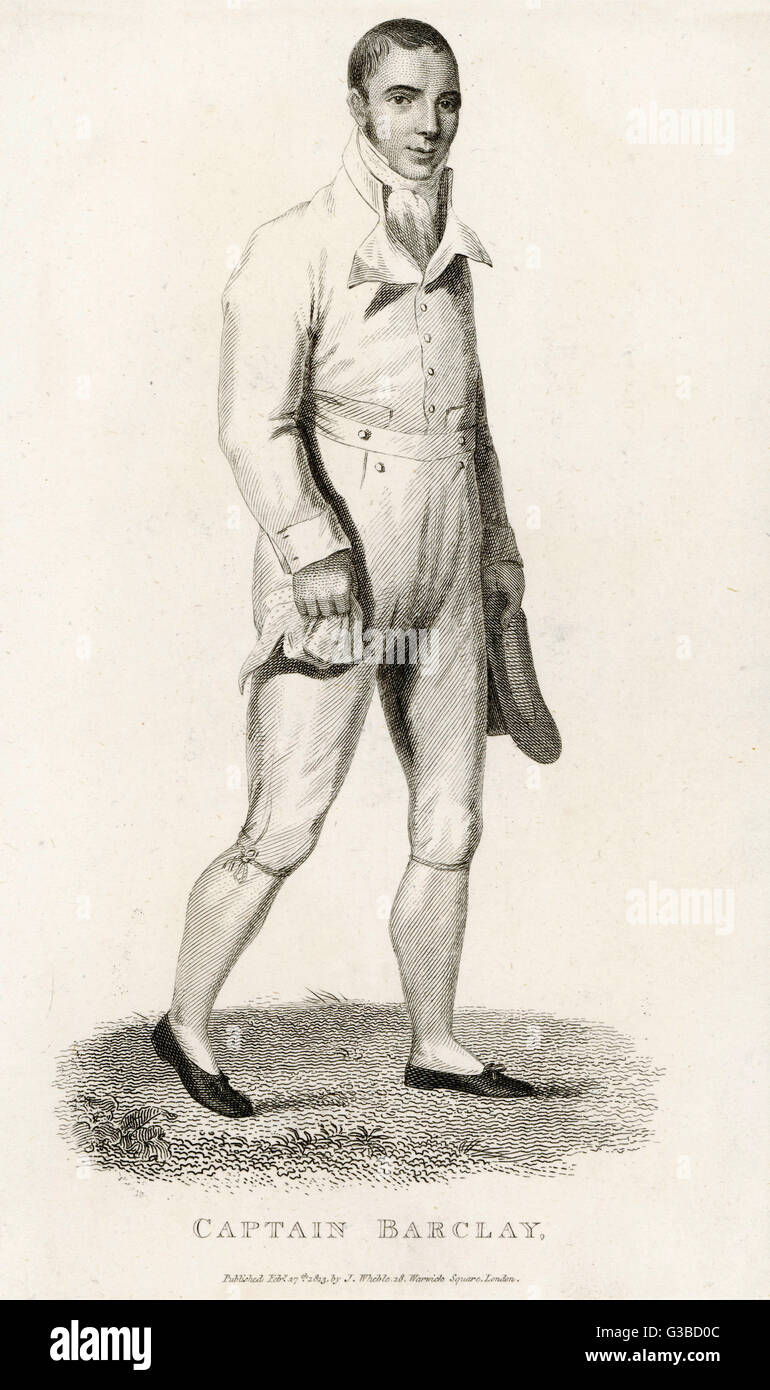 ROBERT BARCLAY (1879 - 1854) "Captain Barclay" was famed for his ...