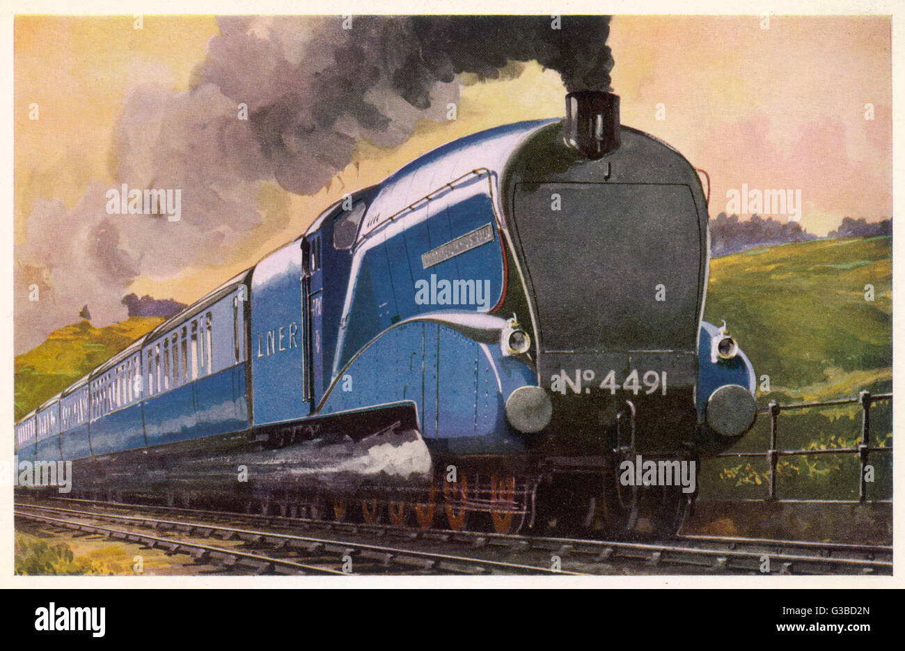 The London and North Eastern Railway's 'Coronation' express from London ...