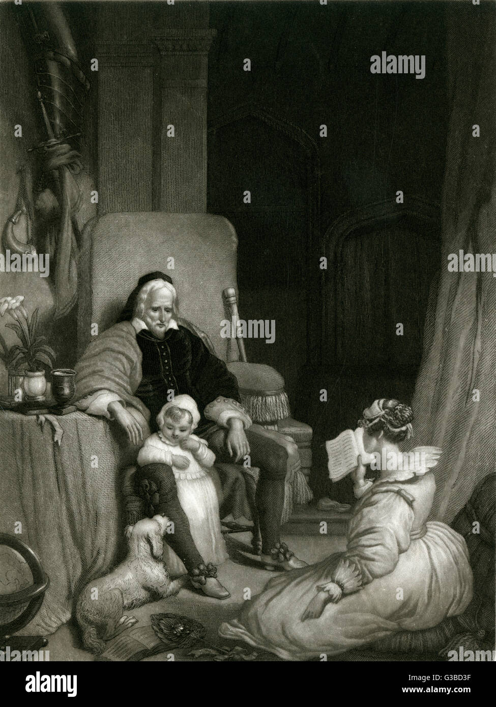 GIRL READING ALOUD Stock Photo - Alamy