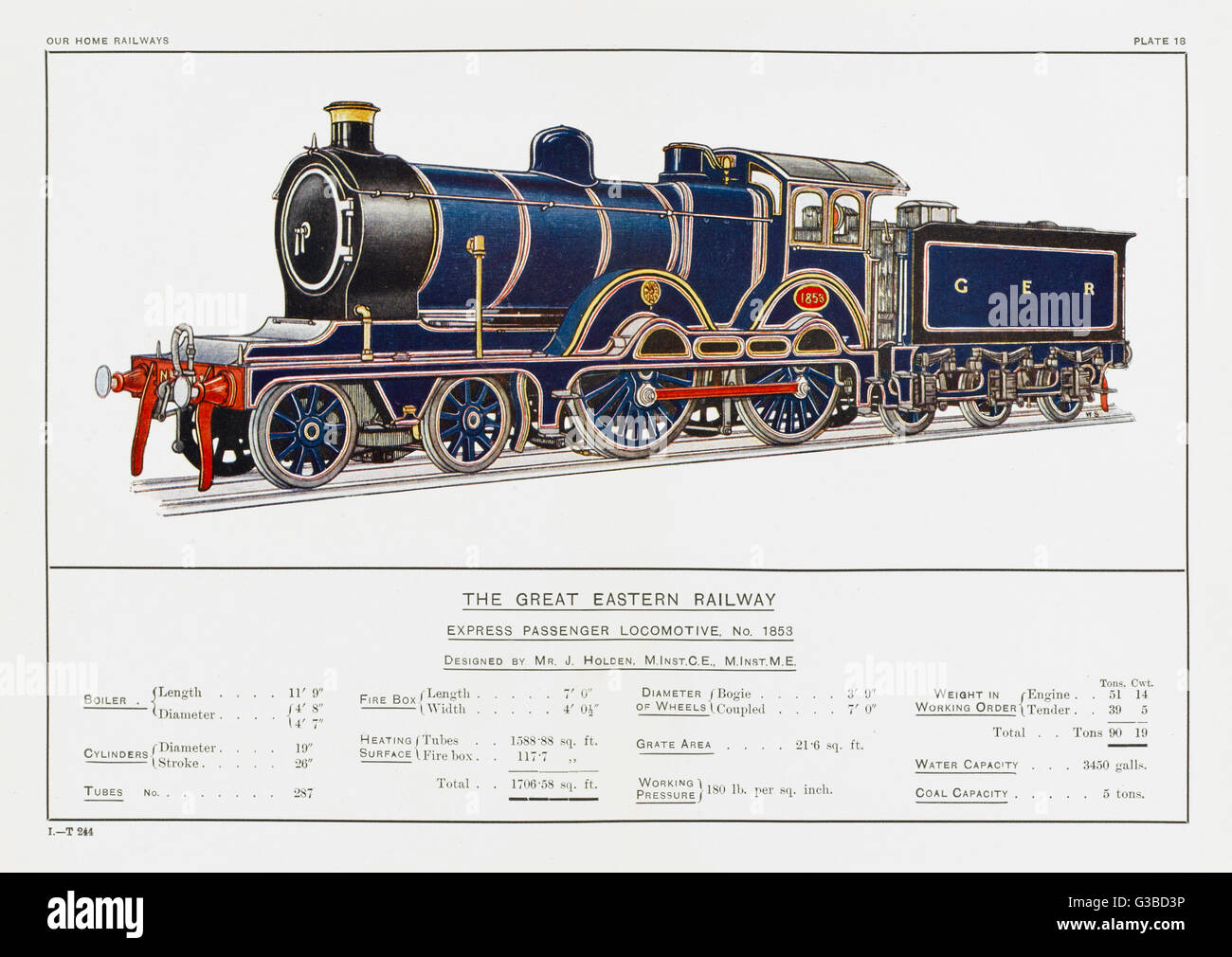 Great Eastern Railway Loco Stock Photo - Alamy