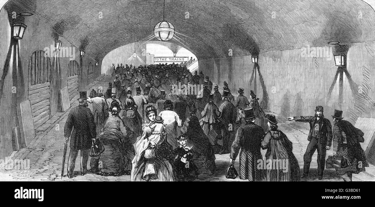 Overground underground stations Black and White Stock Photos & Images ...