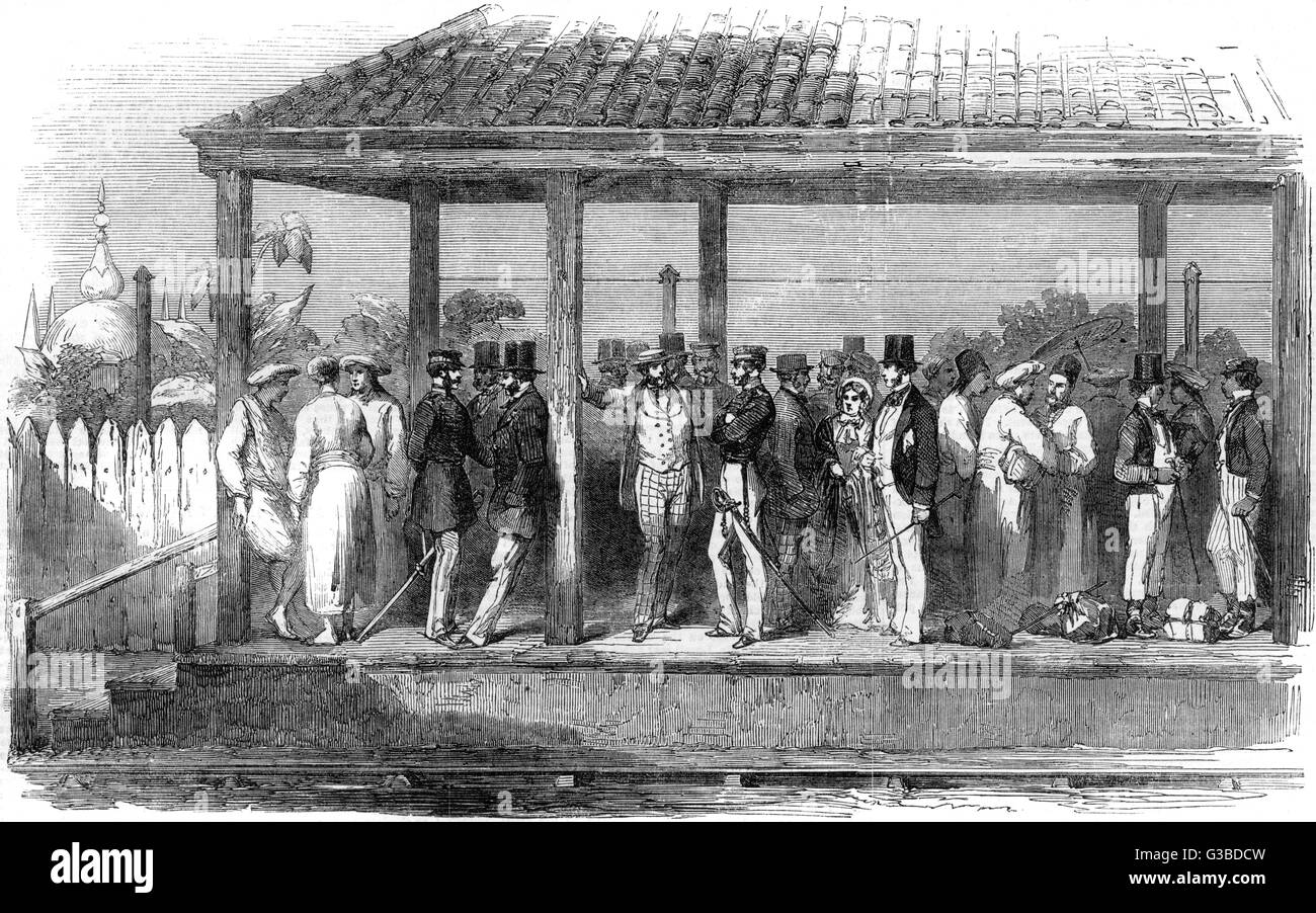 Indian Railway Station Drawing