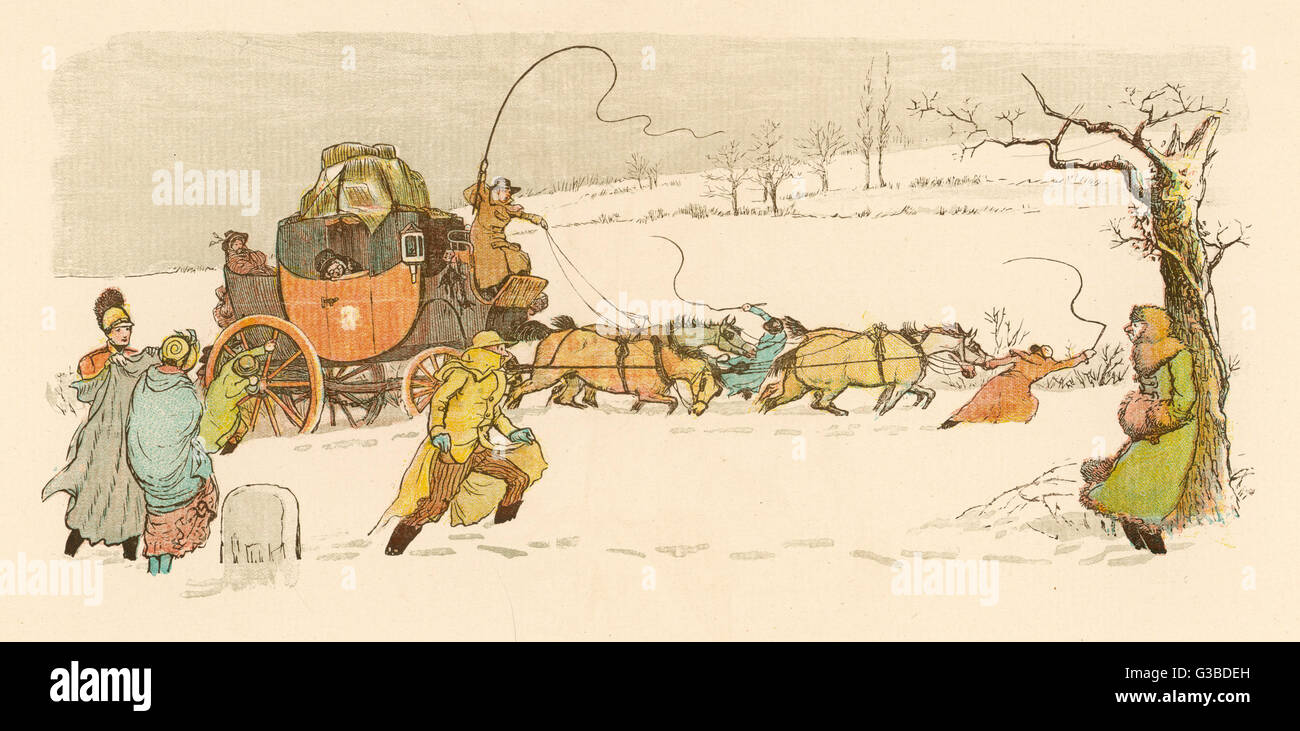 Stagecoach Snow High Resolution Stock Photography and Images - Alamy