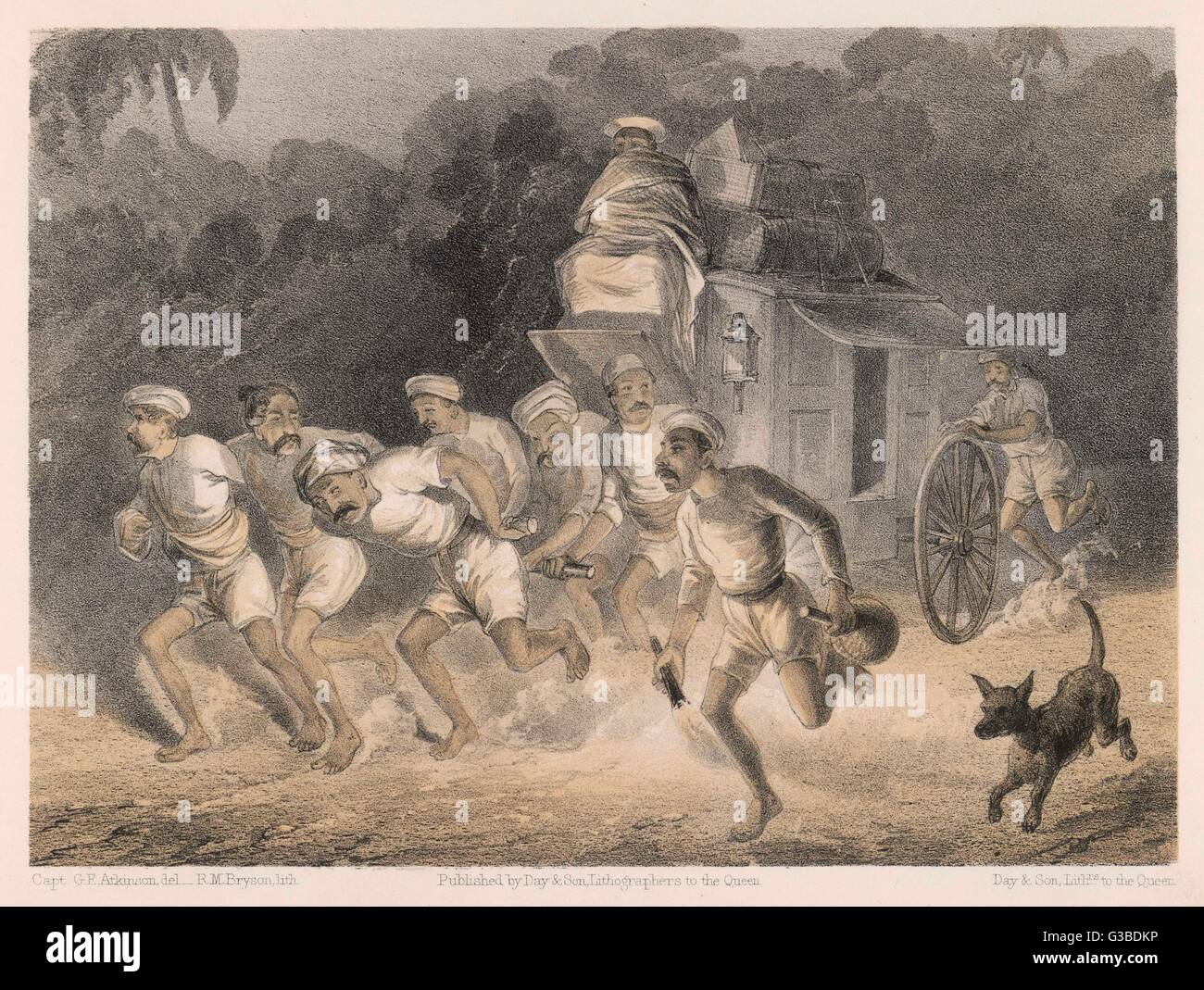 Indian Hand Carriage Stock Photo - Alamy