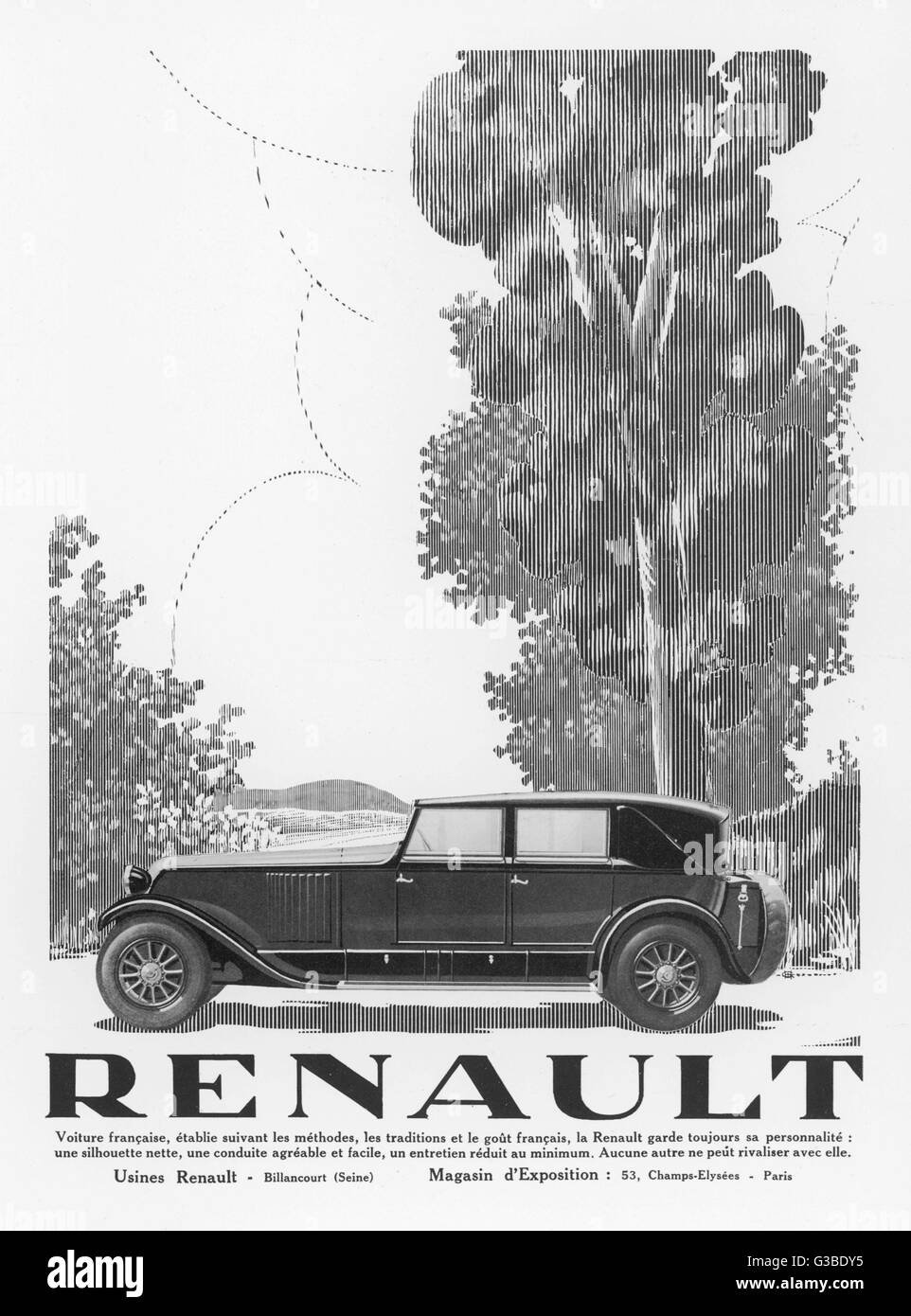 Luxury renault Black and White Stock Photos & Images - Alamy
