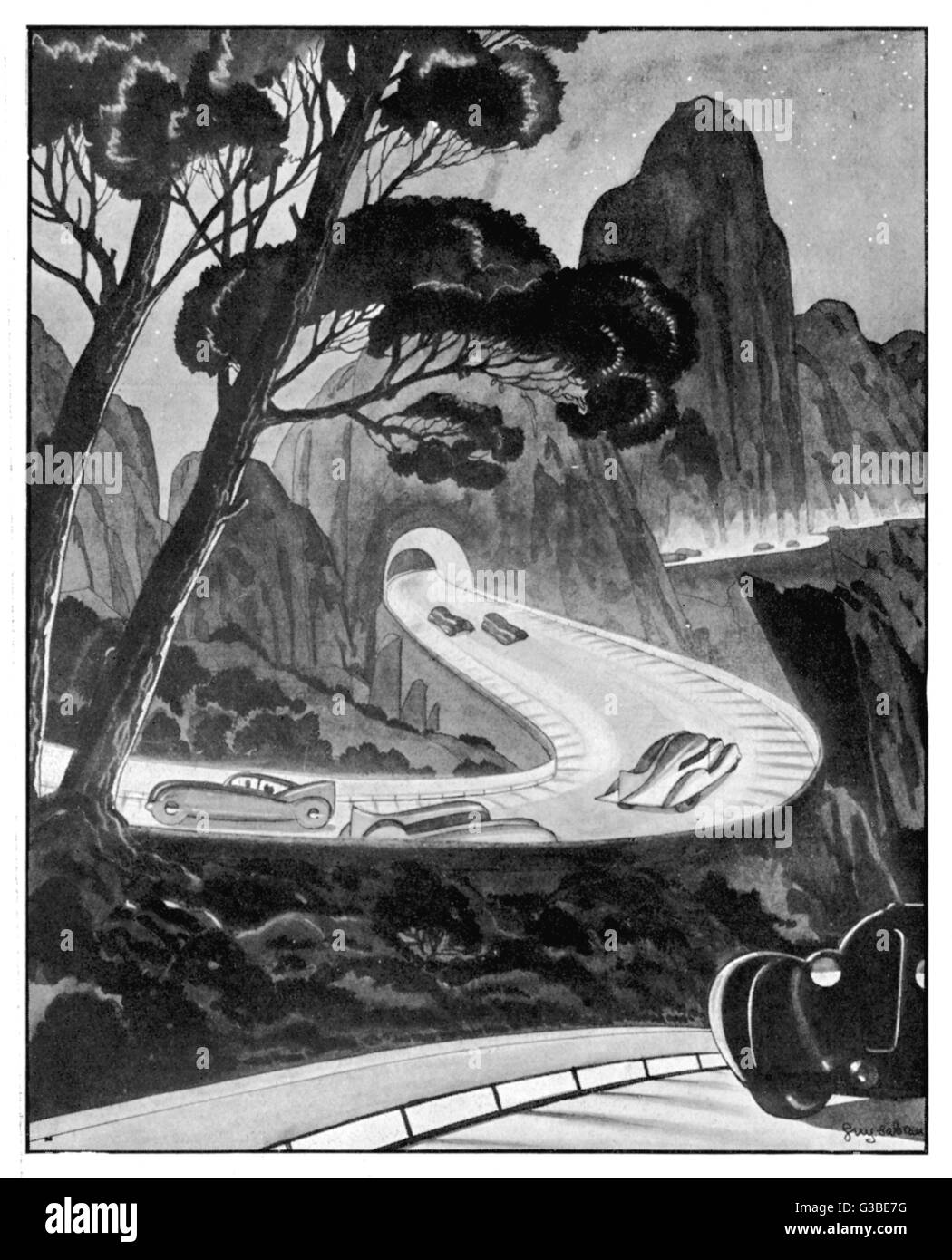 COUNTRY ROAD OF FUTURE Stock Photo - Alamy