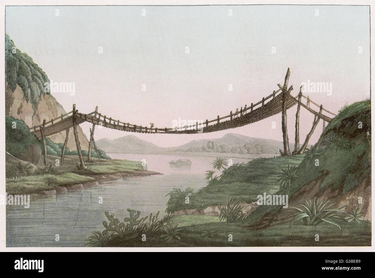 Rope bridge river south america hi-res stock photography and images - Alamy