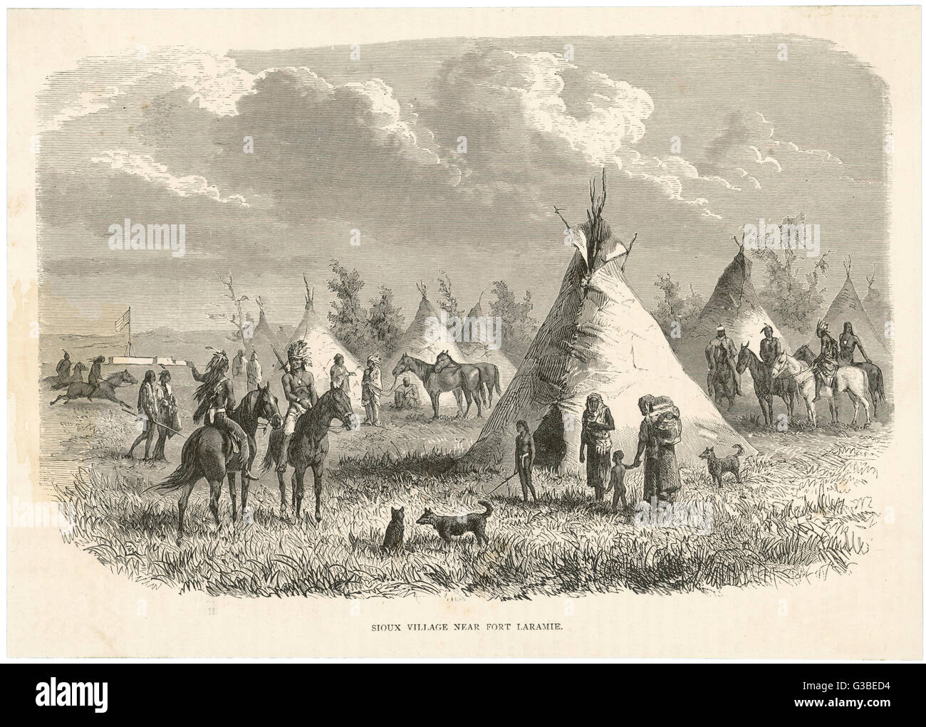 NATIVE AMERICAN TEPEES Stock Photo - Alamy