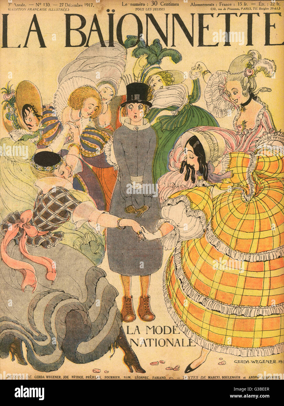 Front cover, La Baionnette, WW1 Stock Photo - Alamy