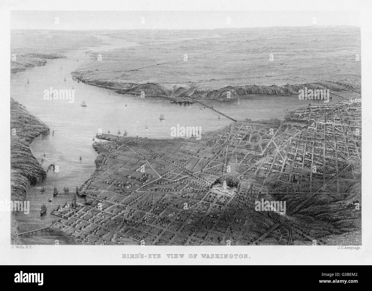 Boats bird's eye view Black and White Stock Photos & Images - Alamy
