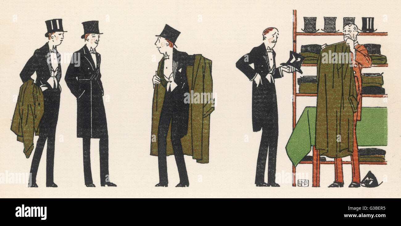 CLOAK ROOM 1913 Stock Photo - Alamy