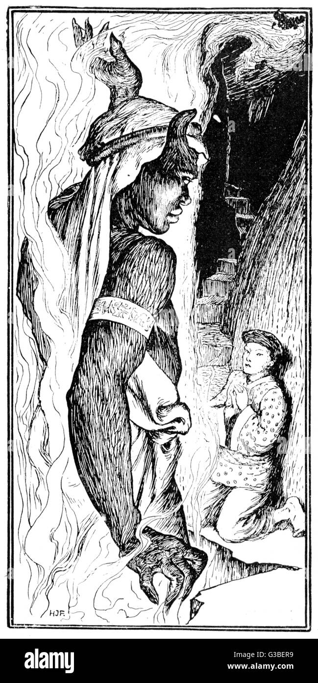 ALADDIN AND RING SLAVE Stock Photo - Alamy