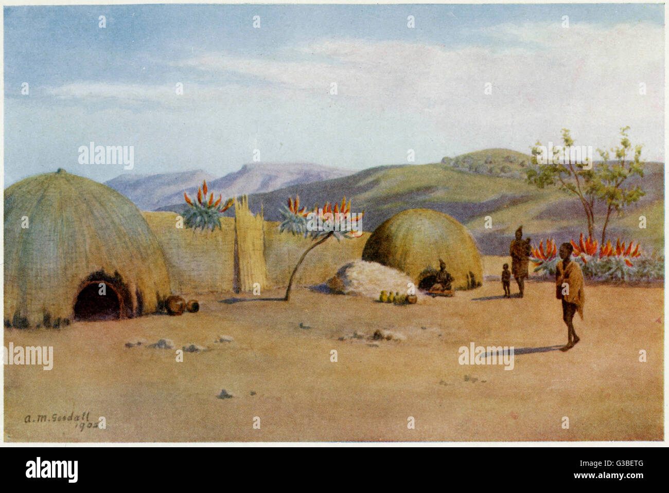 Kraal hi-res stock photography and images - Alamy